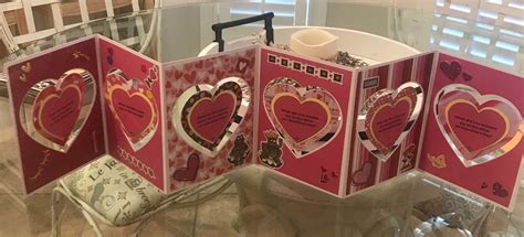 Valentines Heart Accordion Card The Crazy Cricut Lady