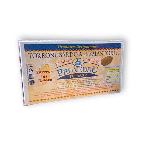 Torrone Sardo Traditioneller Sardischer Nougat Mit Mandeln Sapori Sardi