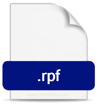 Rpf File Extension Associated Programs Free Online Tools Fileproinfo