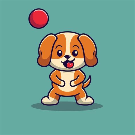 Premium Vector Cute Funny Cartoon Dog Vector