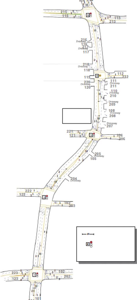 Overview Of Target Arterial Road Segment In Ngsim Data Set For