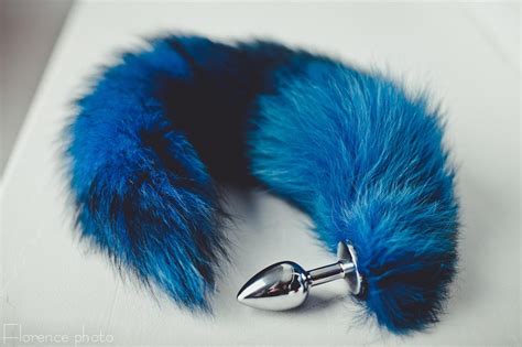 Custom Blue Fox Tail Butt Plug Cat Ears Buttplug Sex Toy Etsy