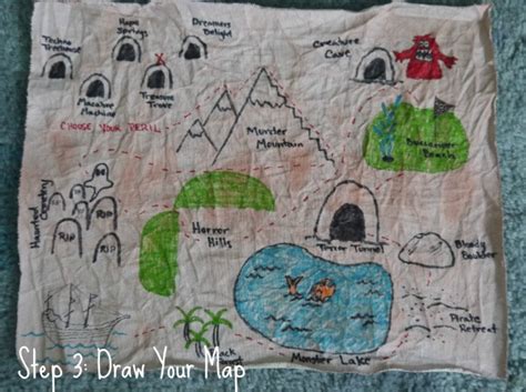 Pirate Treasure Map In Hand Drawn Style Pirate Treasure Maps The Best