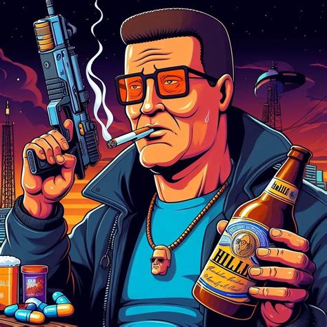 Cyberpunk Hank Hill Raiart
