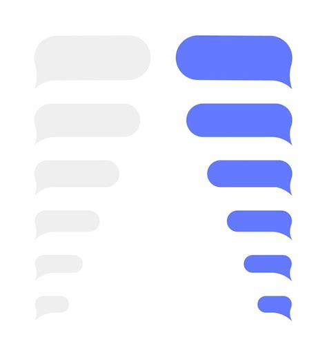Premium Vector Message Bubbles Design Template For Messenger Chat Or