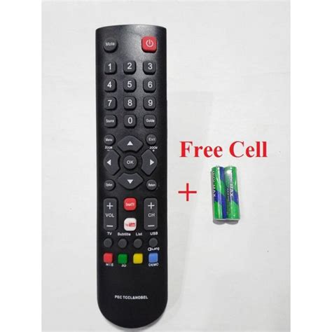 TCL LCD LED TV High Quality Remote Control Universal And Smart With U Tube Button Black