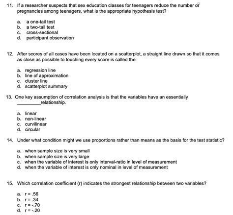 Solved If A Researcher Suspects That Sex Education Chegg Com