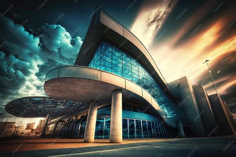 Premium Ai Image A Building That Exemplifies Modern Architecture With A Focus On Functional