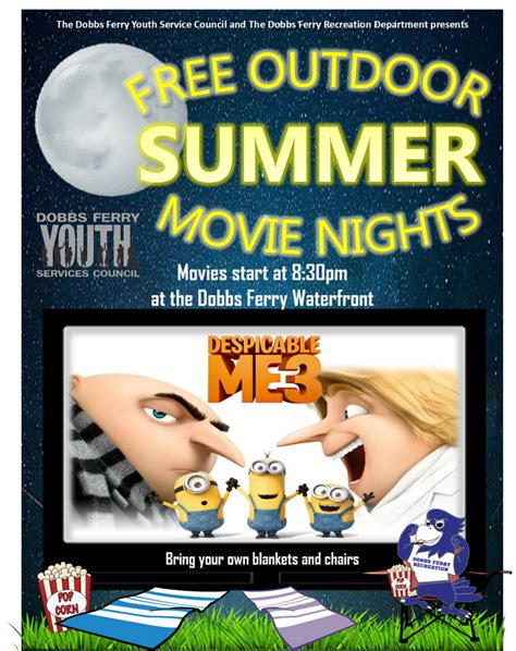 Outdoor Movie Night Tonight 87 At 830 Despicable Me 3 Village Of