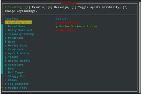 keybinding display consistency · issue 58846 · cleverraven cataclysm
