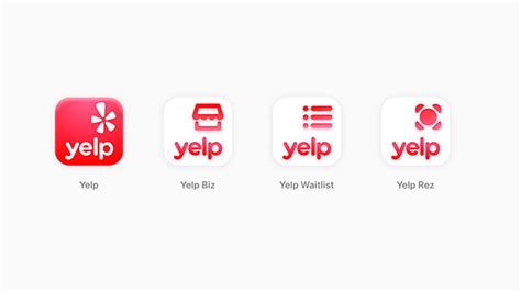 Yelp Reviews Its Logo And App Icons • Graphic Design Usa