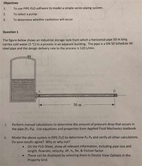 Objectives 1 To Use Pipe Flo Software To Model A
