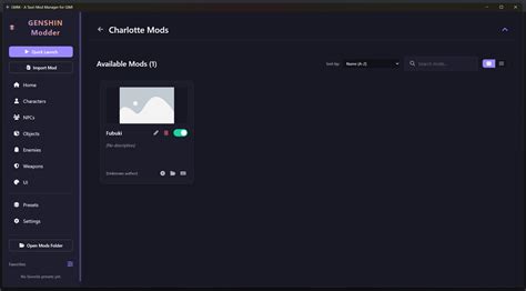 Gmm Mod Manager Modding Tool For Genshin Impact Gi Modding Tools