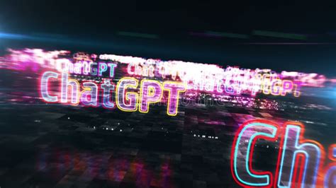 Chatgpt Neon Sign Abstract Concept Animation Stock Footage Video Of Concept Background 268009430