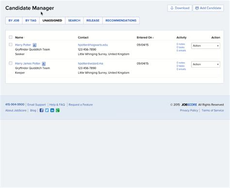 Easy To Merge Candidate Profiles Recruiting Software Jobscore
