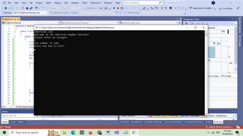 Odd Even Number Checker In C Sharp