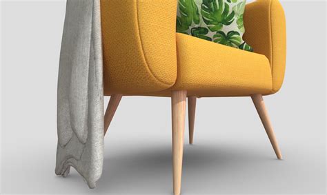 디자인 안락 의자 Butaca De Diseno 게임 준비 3d 모델 4 Fbx  Max Free3d