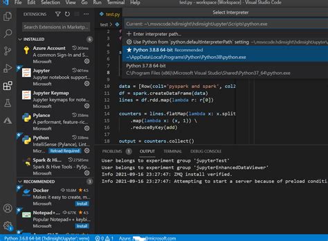 Cannot Find Kernel In Interactive Window Again Issue Microsoft Vscode Python GitHub