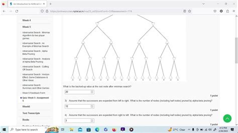 An Introduction To Artificial Intelligence Nptel Swayam Course Week 5 Assignment Answers Youtube