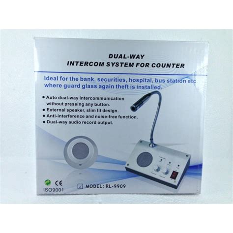 Dual Way Window Counter Intercom Speaker System For Bank Office Hospital Store