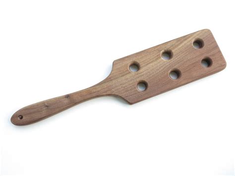 Paddle With Holes In Walnut Wood Fetish Toys For Spanking