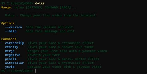 Github Avanindracdolus A Command Line Interface To Put Effects On Your Virtual Cameraobs