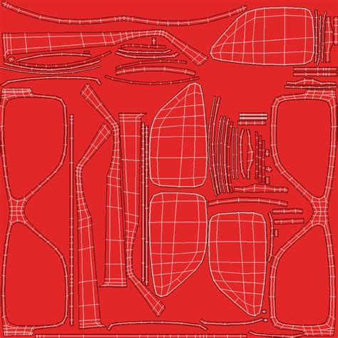 3d Red Eyeglasses Turbosquid 2190269