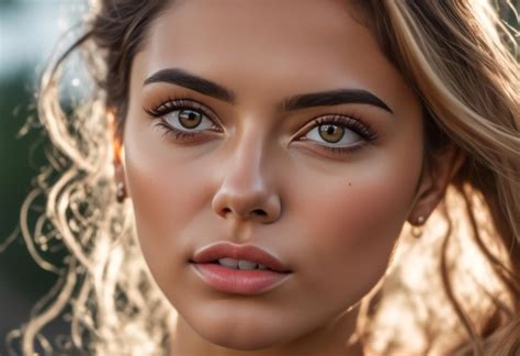Premium Photo A Portrait Of Breathtakingly Gorgeous Exotic Beautiful