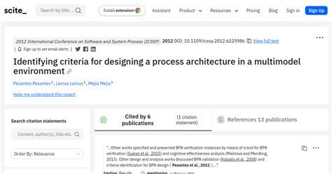 Identifying Criteria For Designing A Process Architecture In A