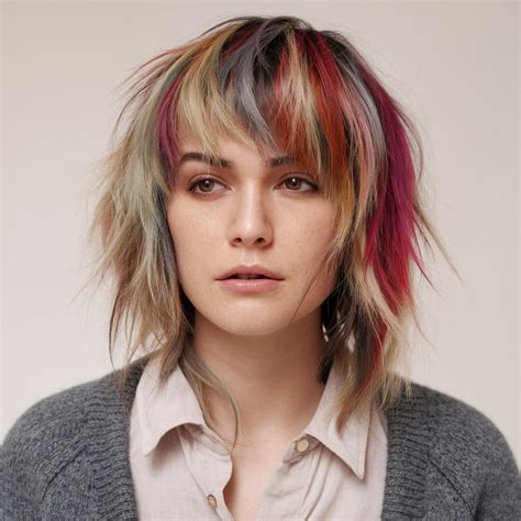 18 Trendy Wolf Cuts With Colorful Bangs For Added Style Style Your Beauty
