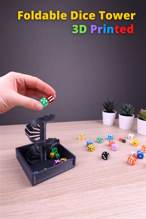 3d Printed Foldable Dice Tower Impresion 3d Impresionismo
