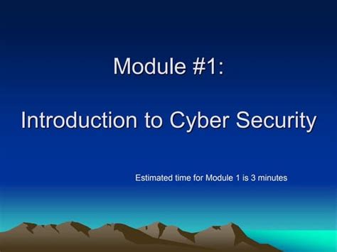 Module1intro To Securityfinalppt Power Point Ppt