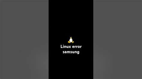 Linux Tux Error Youtube