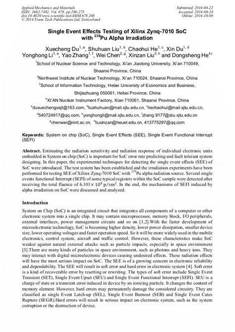 single event effects testing of xilinx zynq 7010 soc with 239pu alpha