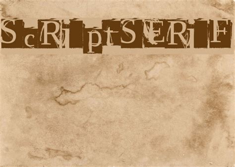ScriptSERIF Font FFonts Net