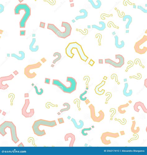 Quiz Seamless Pattern Question Marks Doubt Faq Stock Vector Illustration Of Graphic Answer