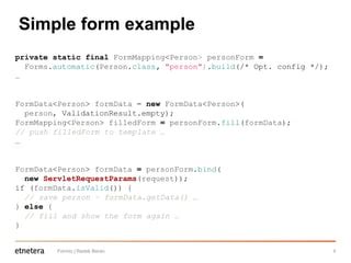 Formio Form Definition Binding Library For Java Platform PPT