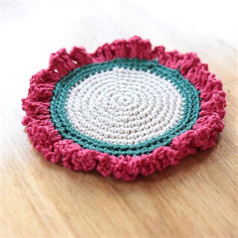 카네이션 티 코스터 And 코사지 [pattern Tutorial] Knitting