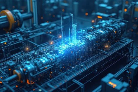 Predictive Maintenance For Industrial Machinery Efficiency Stock Illustration Illustration Of