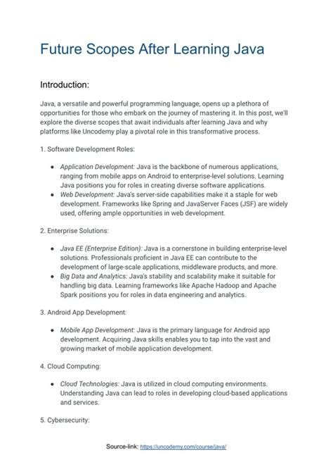 Ppt Future Scopes After Learning Java Uncodemy Powerpoint