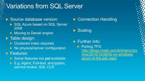Ppt Using Microsoft Sql Azure With On Premises Data Migration And