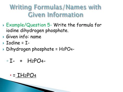 PPT 4 2 Naming And Writing Formulas For More Complex Numbers PowerPoint Presentation ID