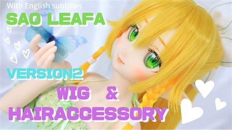 【bjd】saoのリーファちゃんのウィッグ作ってみた！！その②【doll Wig Set Up ＆ Hair Accessory Make