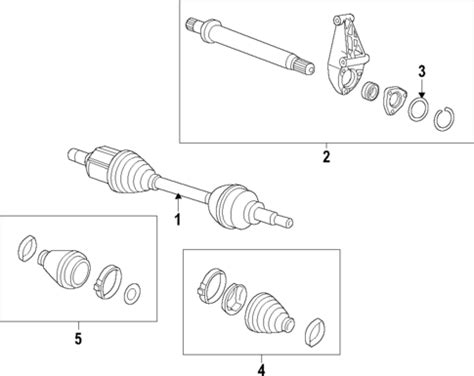 Axle Shafts And Joints For 2012 Chevrolet Volt Gm Parts
