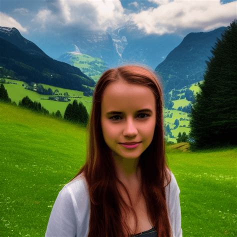 Girl In Switzerland · Creative Fabrica