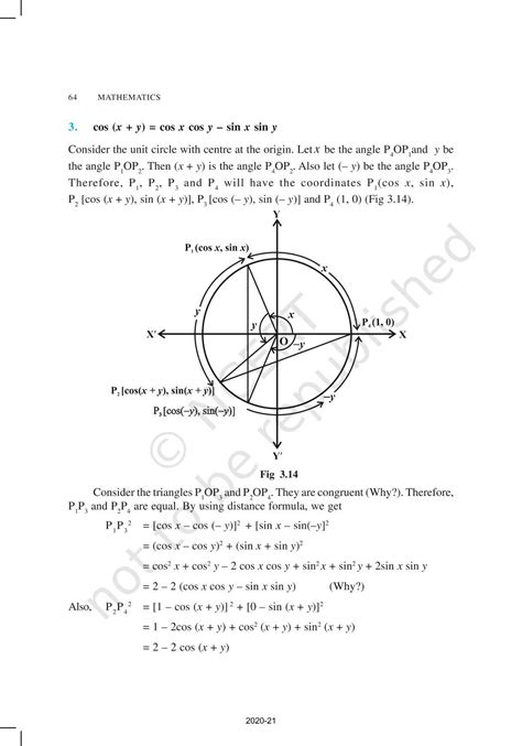 Trigonometric Functions Ncert Book Of Class 11 Mathematics