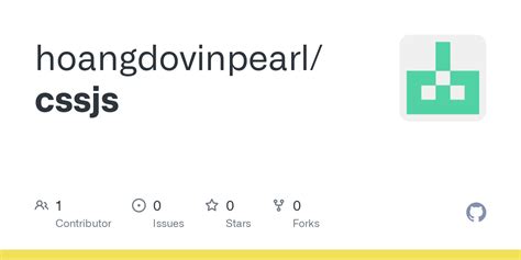 Github Hoangdovinpearlcssjs