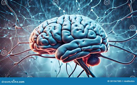 Neuronal Activity In Brain Mapped Using Optogenetics Neurons Firing In Cerebral Cortex