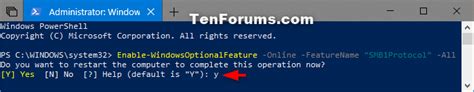 Enable Or Disable Smb1 File Sharing Protocol In Windows Tutorials