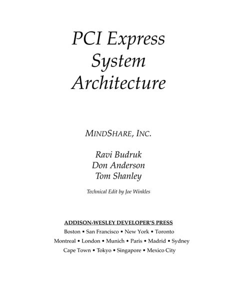 Pci Express System Architecture Pdf Computing Technology Computing